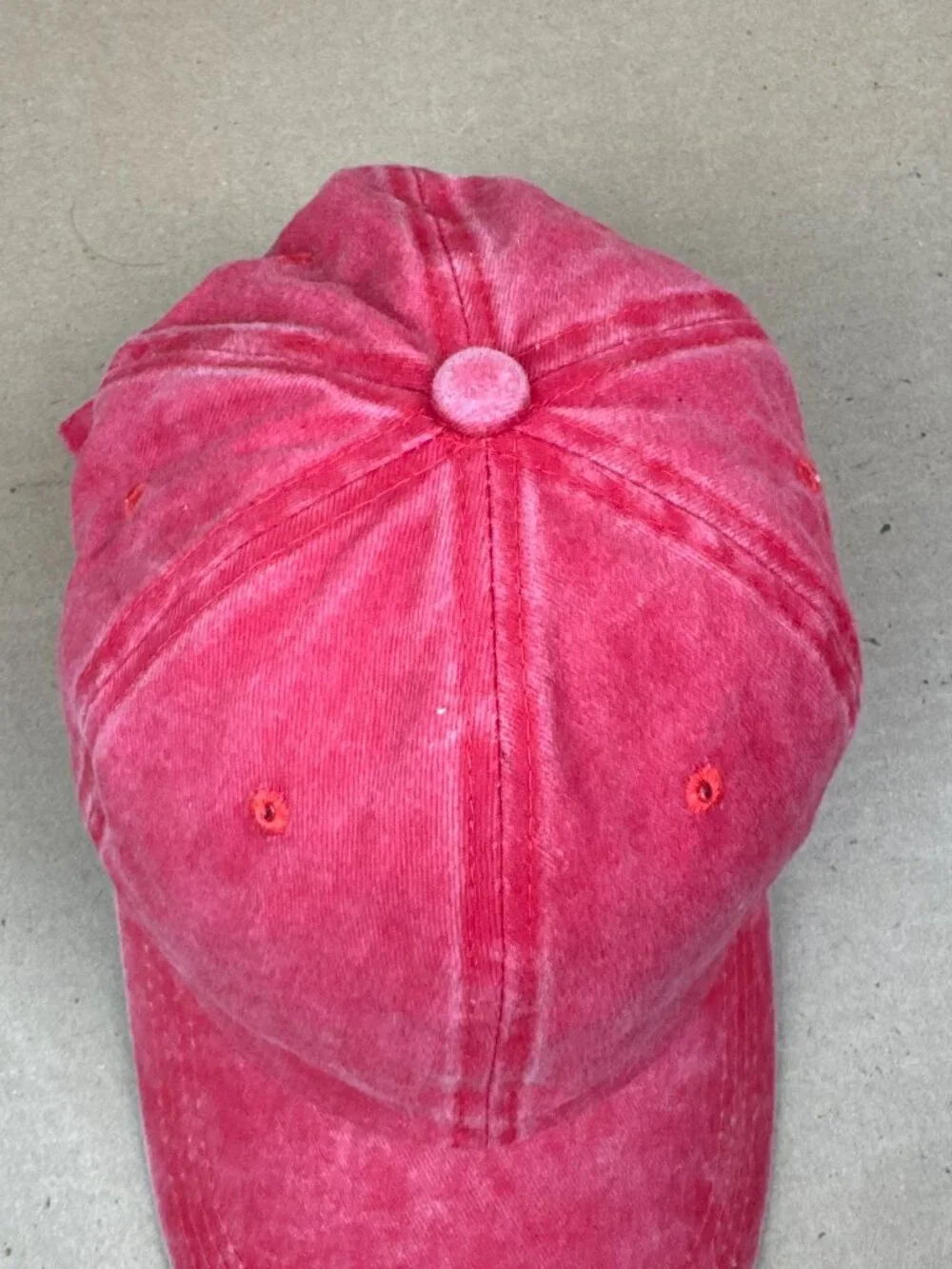 Accessories | Unbranded Unisex Red Washed Blank Dad Hat Adjustable ...